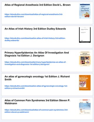 Atlas of operative laparoscopy and hysteroscopy 3rd Edition J Donnez | PDF