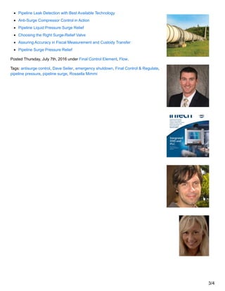 Surge Relief for Oil and Gas LiquidsPipelines - Part 1 | PDF