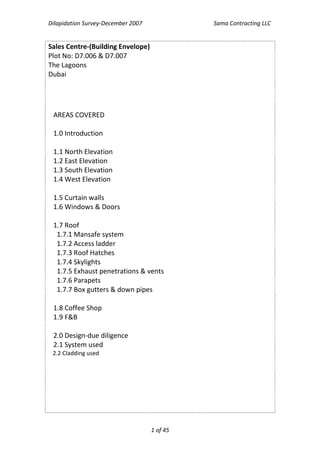 Dilapidation Survey Report | PDF