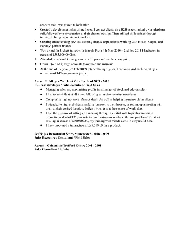 Michael Snell Cv | RTF