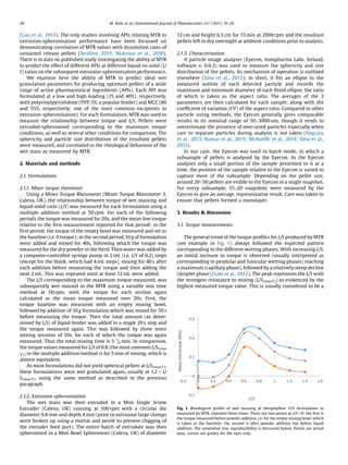 PREDICTING OPTIMAL WET GRANULATION PARAMETERS FOR EXTRUSION ...