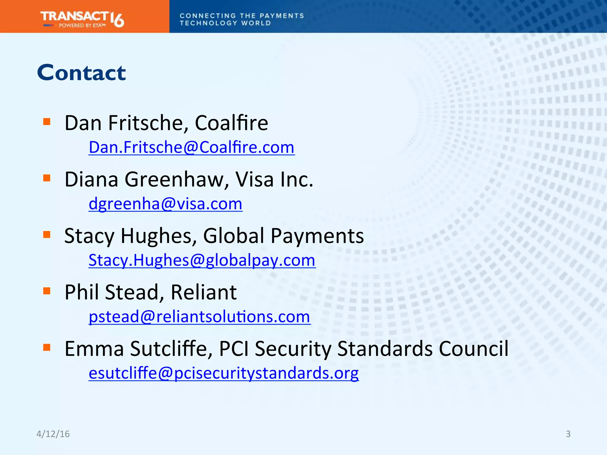 ETA Transact Slide | PPT