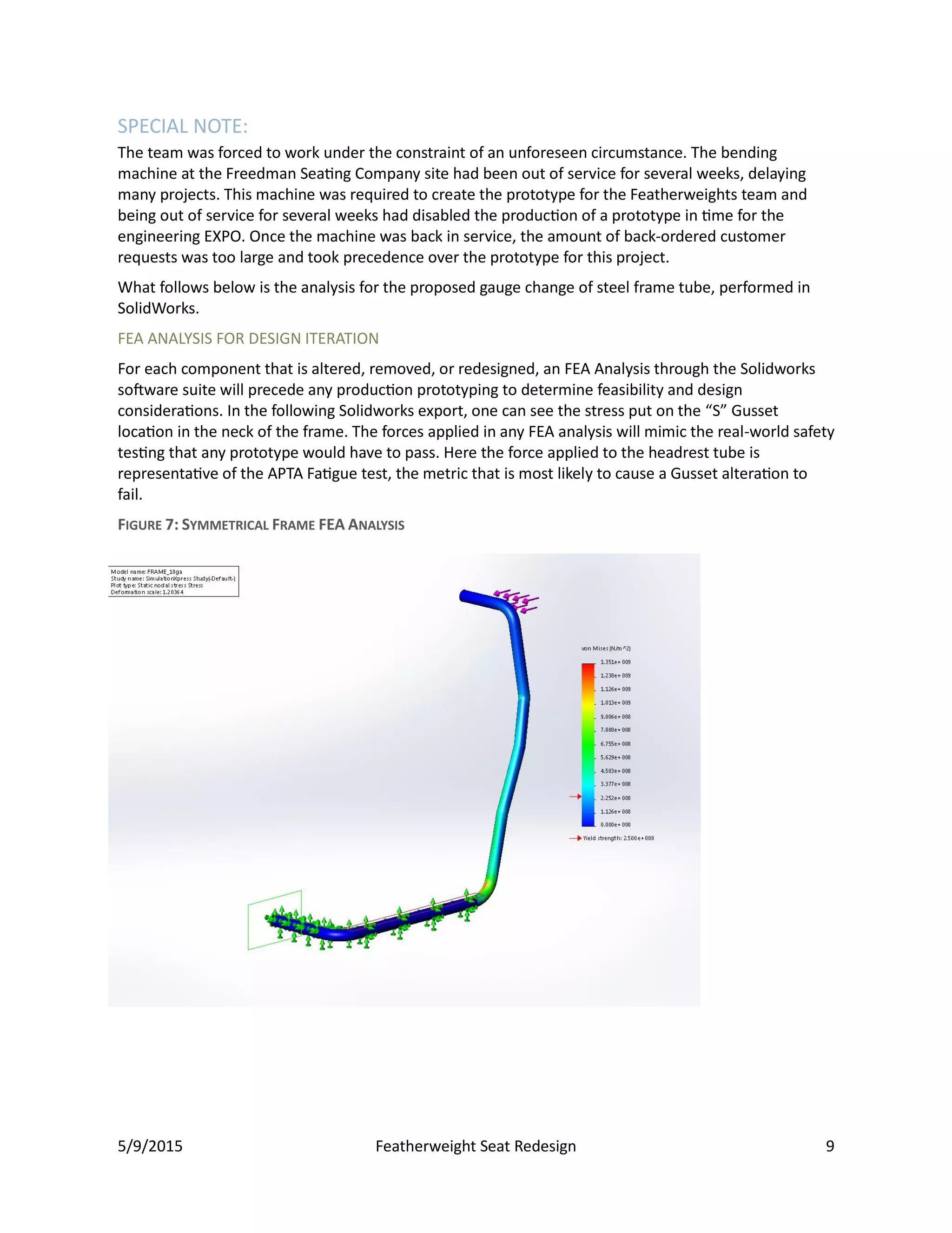 Freedman Featherweight Seat Redesign 2015 | PDF
