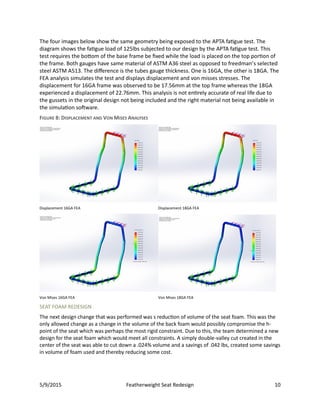 Freedman Featherweight Seat Redesign 2015 | PDF