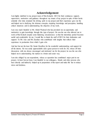 Internship Report | DOCX