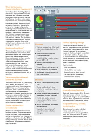 Masternaut ecodrive | PDF