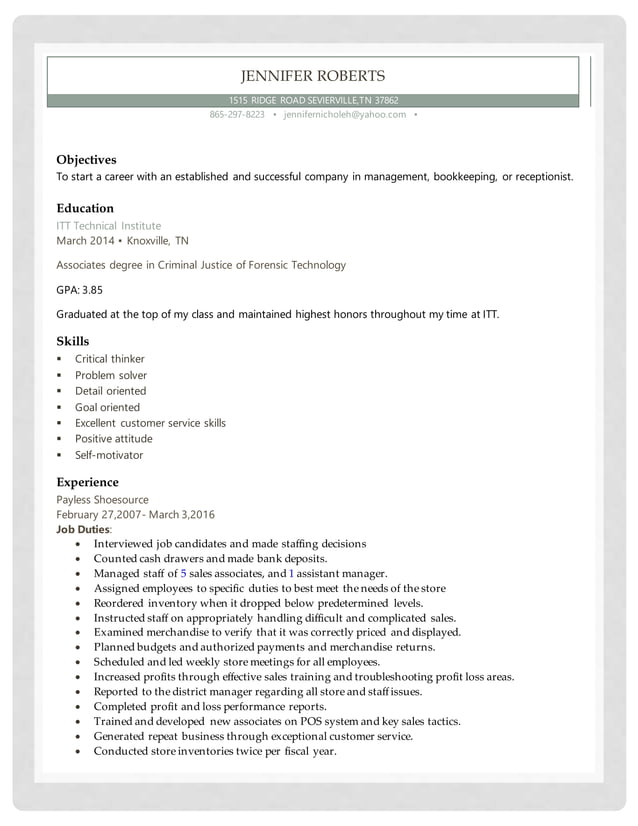 Jennifer Resume Updated | PDF