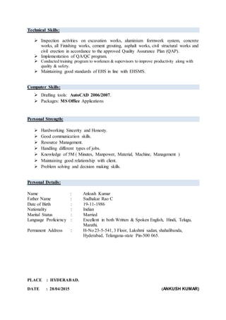 ANKUSH NEW CURRICULAM VITAE | DOCX