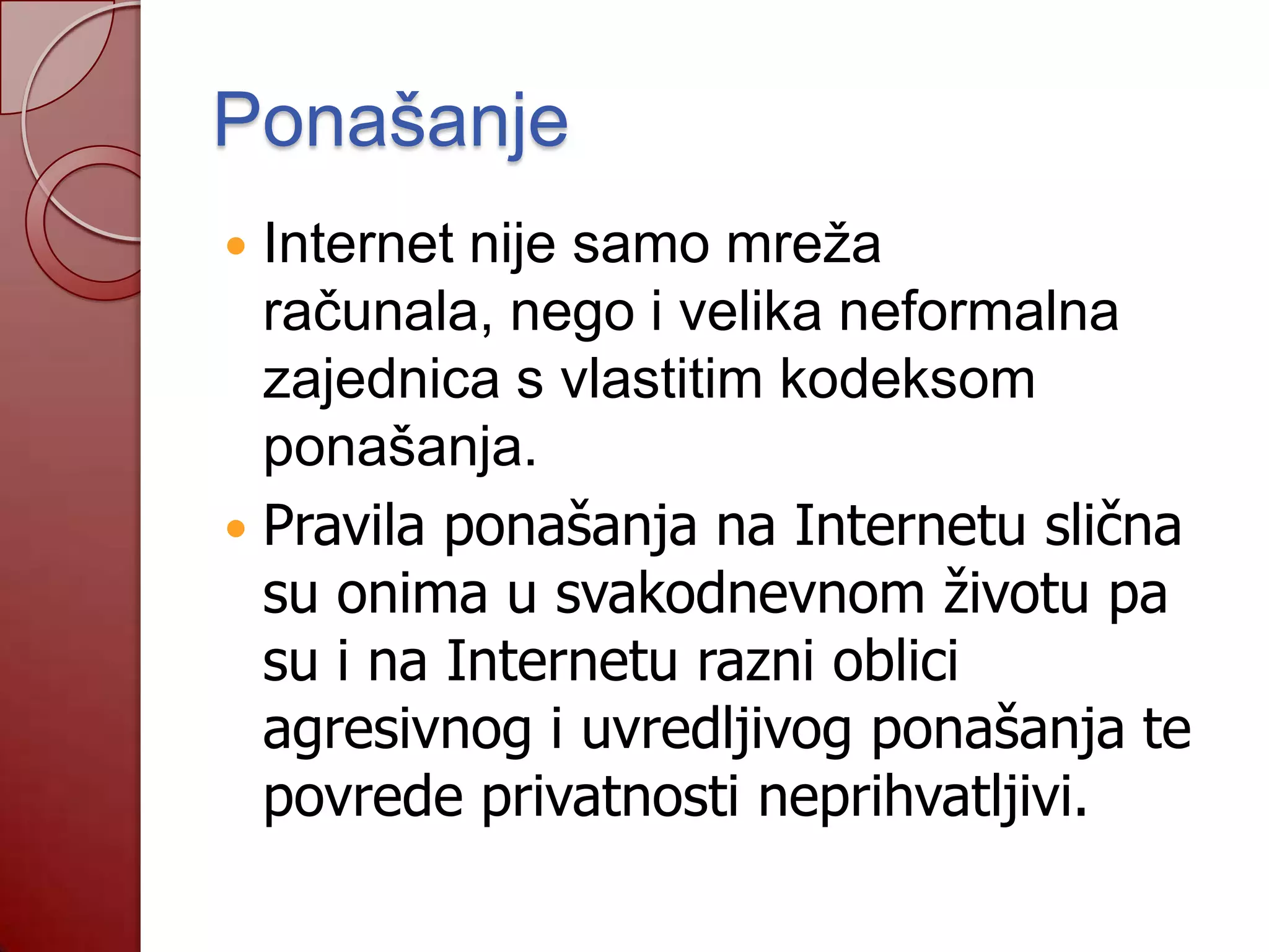 794 ponašanje i sigurnost na internetu | PPT