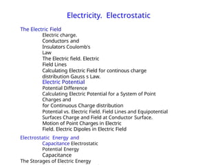 Electric field ,its properties and coulomb law.pptx