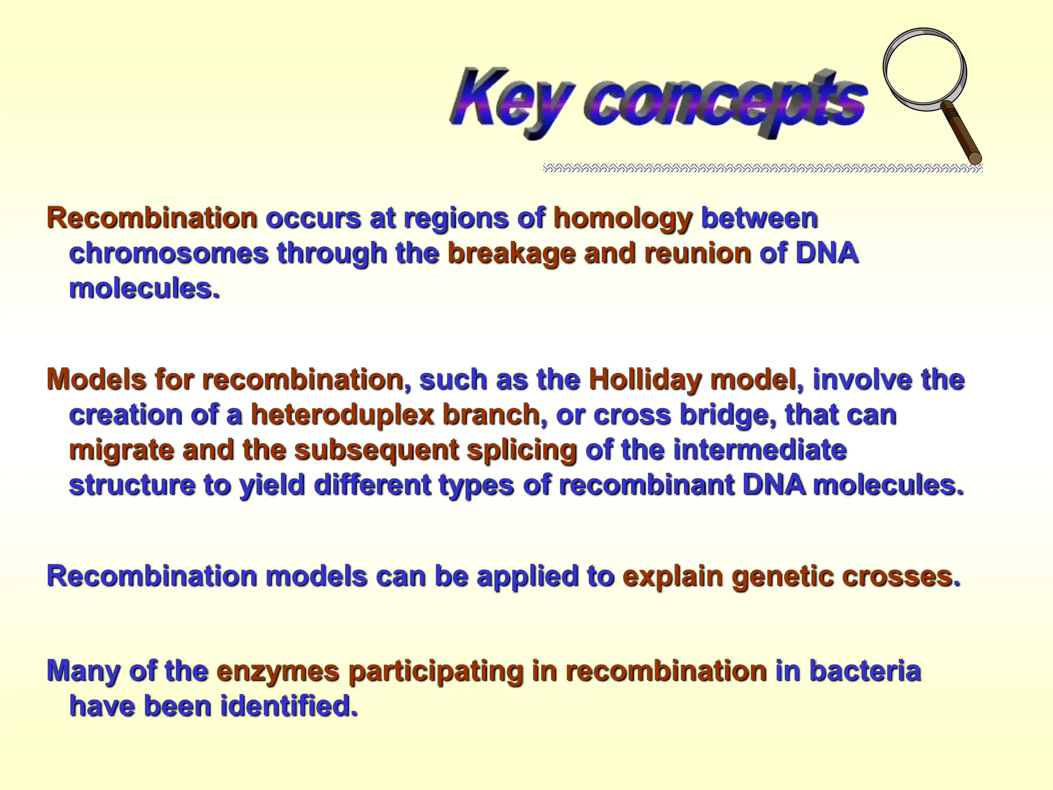 Recombination methods, Recombination methods | PPT