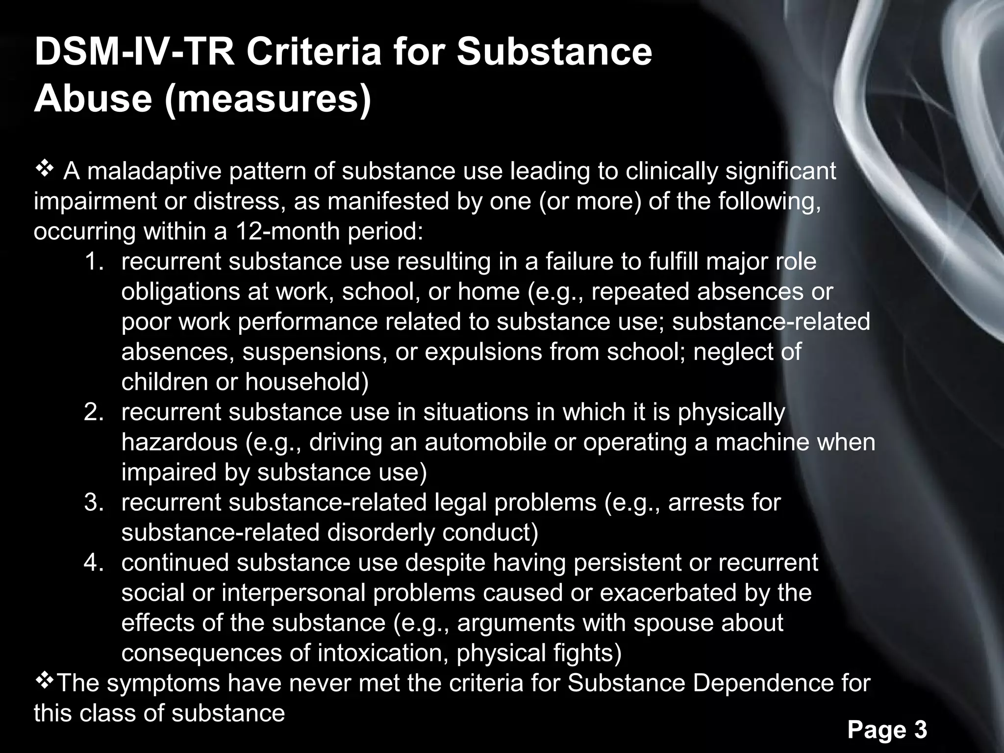 substance abuse in adolescents | PPT