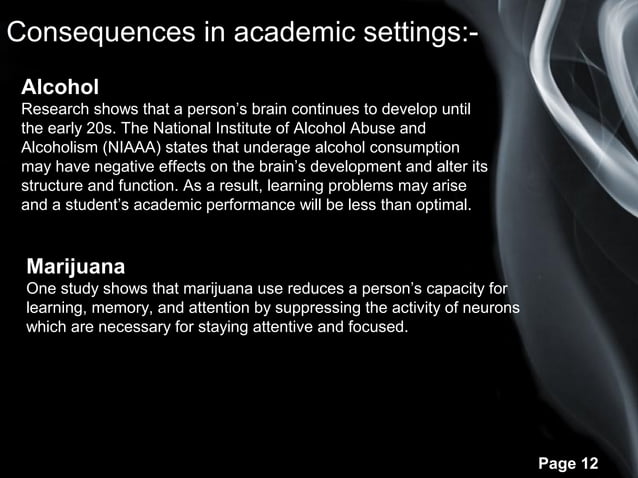 substance abuse in adolescents | PPT