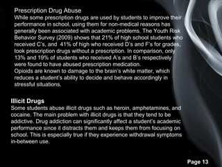 substance abuse in adolescents | PPT
