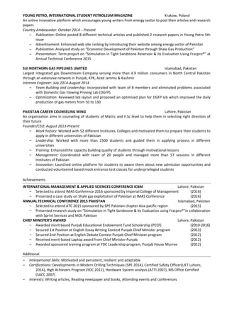 Taimur Ashfaq_Resume 2016 | PDF
