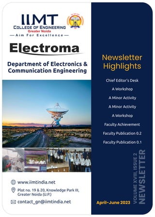Department of electronics and communication engineering | PDF