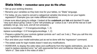 Understanding Logit and Probit Models in Stata for Social Science ...
