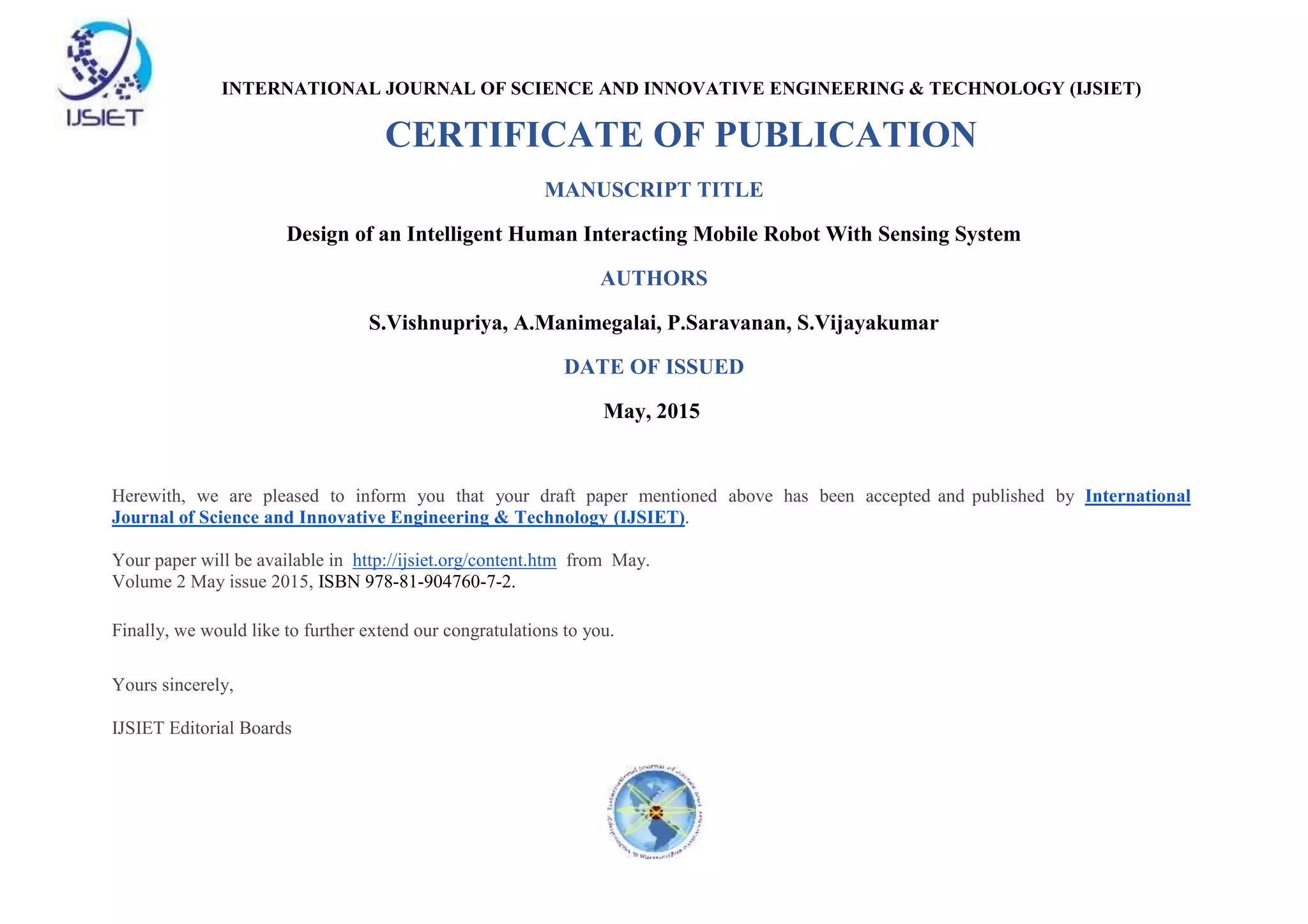 CERTIFICATE OF PUBLICATION | PDF