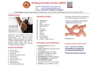 Company Profile SDSS | PDF | Business Administration | Business