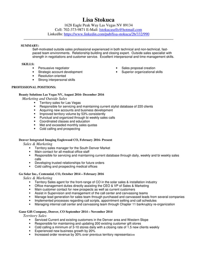 Stokuca_Lisa resume | PDF