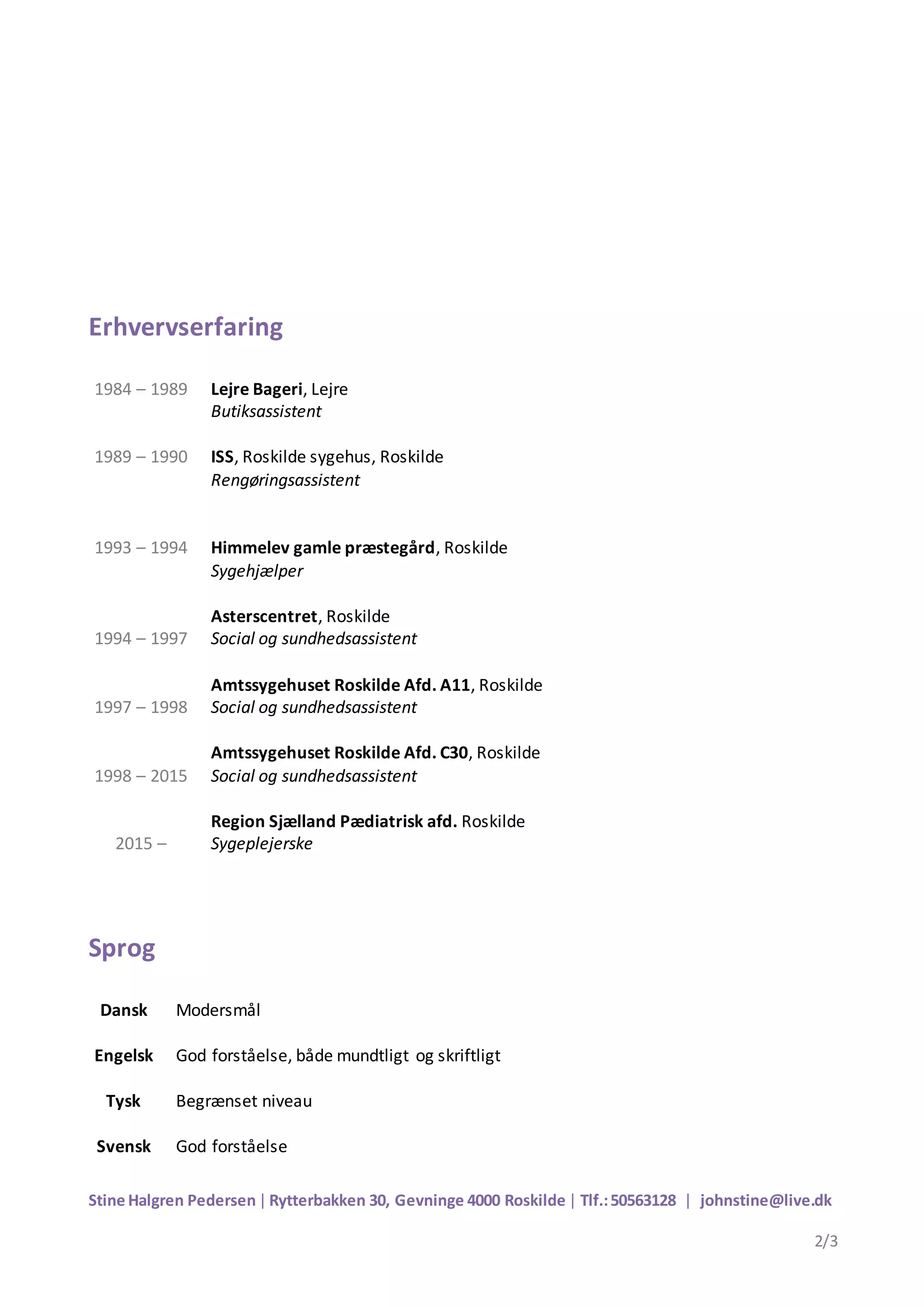 CV Stine | PDF