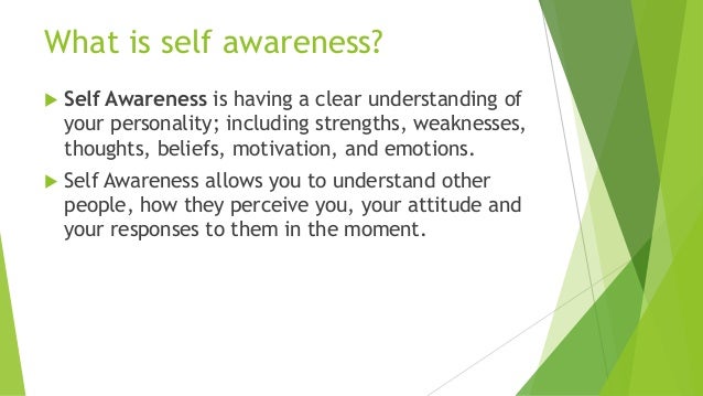 Self Awareness