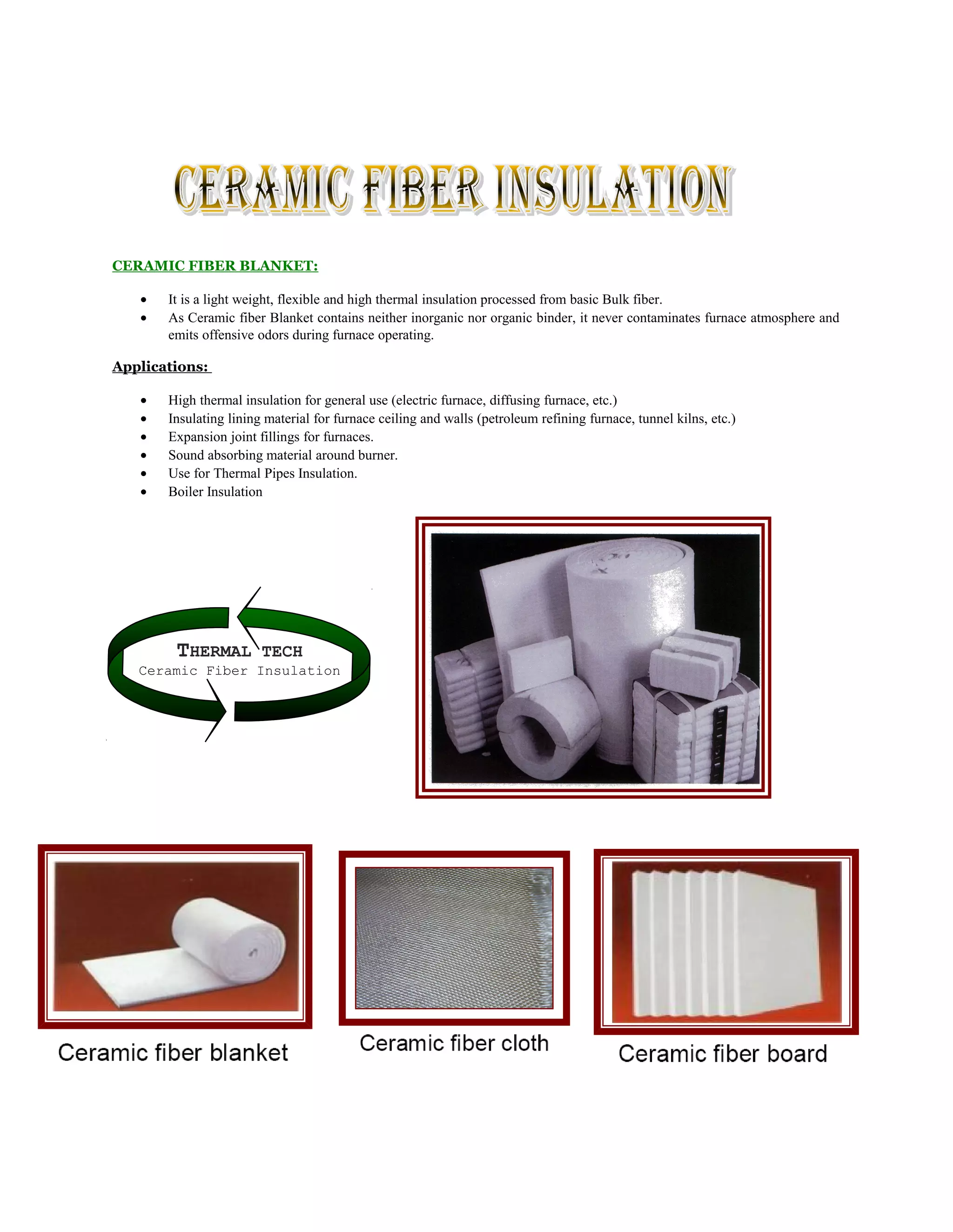 Ceramic Fiber Blanket- | DOC