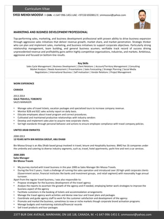 SMehdi-CV1 | PDF | Business Travel | Travel Type