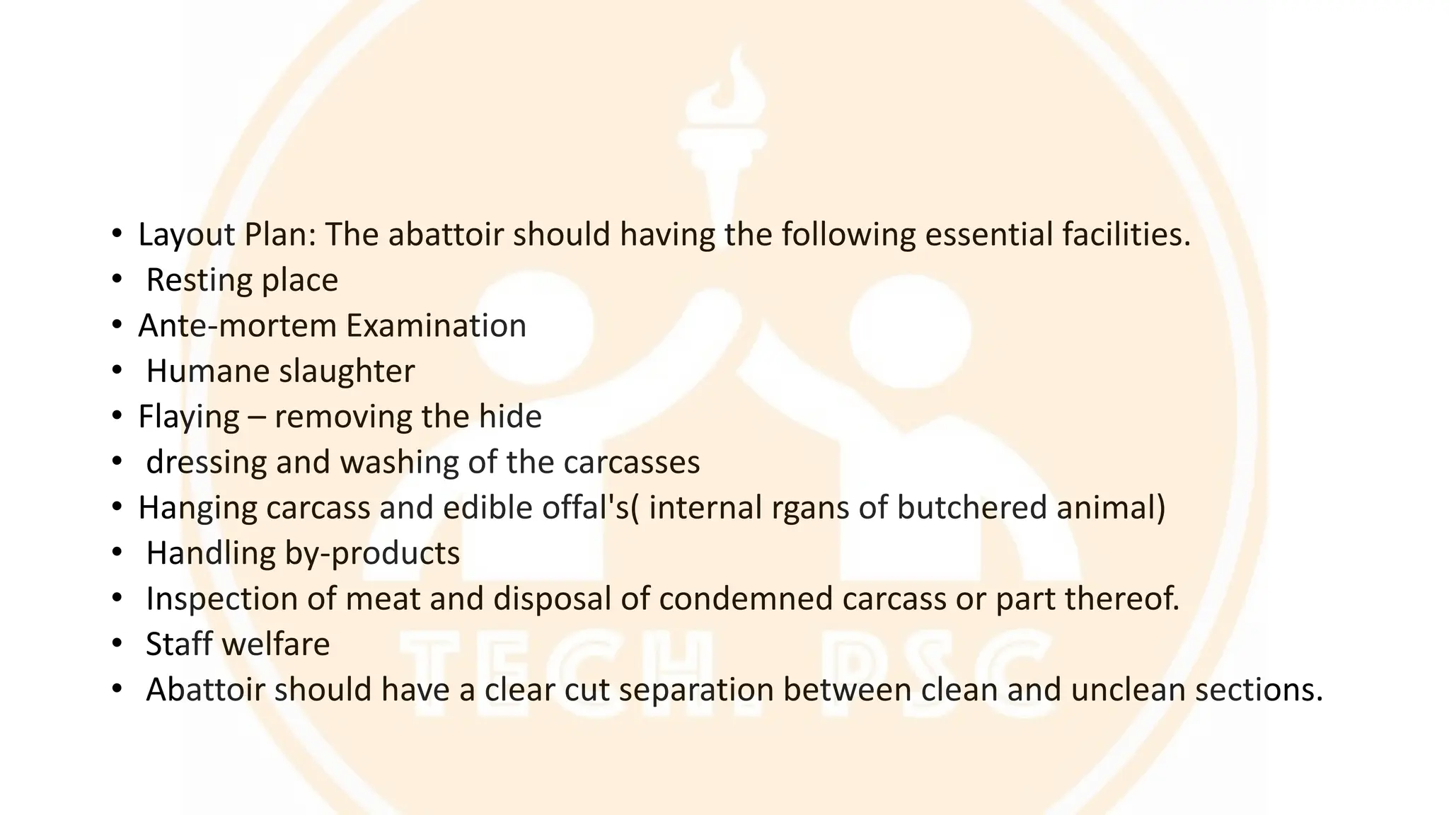 Abattoir slaughterhouse layout for food safety | PDF