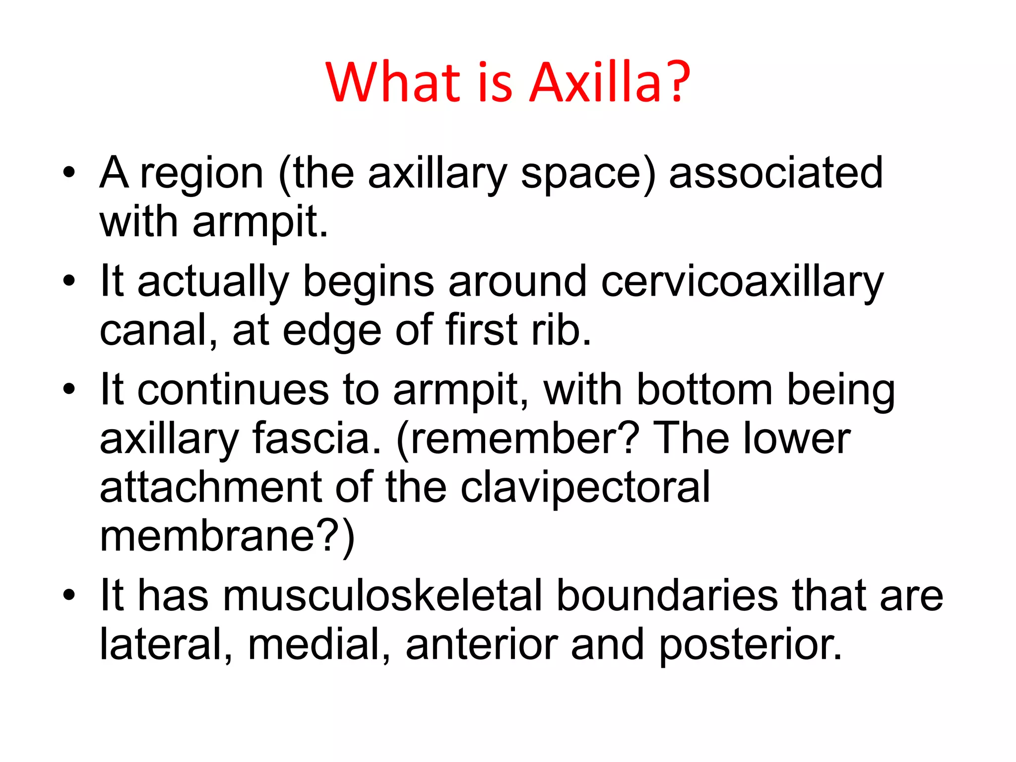 Axilla - Dr.K.S.Ravi