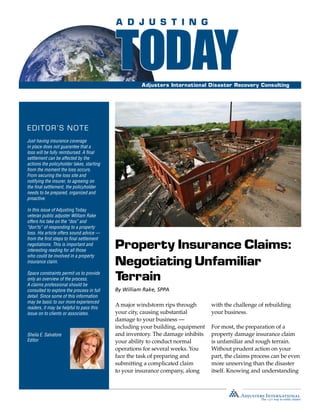 Property Insurance Claims | PDF