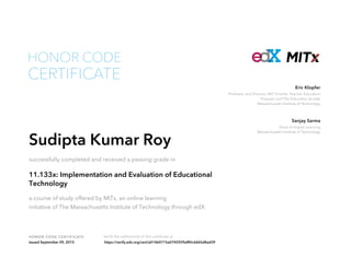 Certificate-MITx | PDF