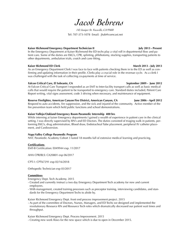 Jake's Resume 2016 | PDF | Healthcare Industry | Industries