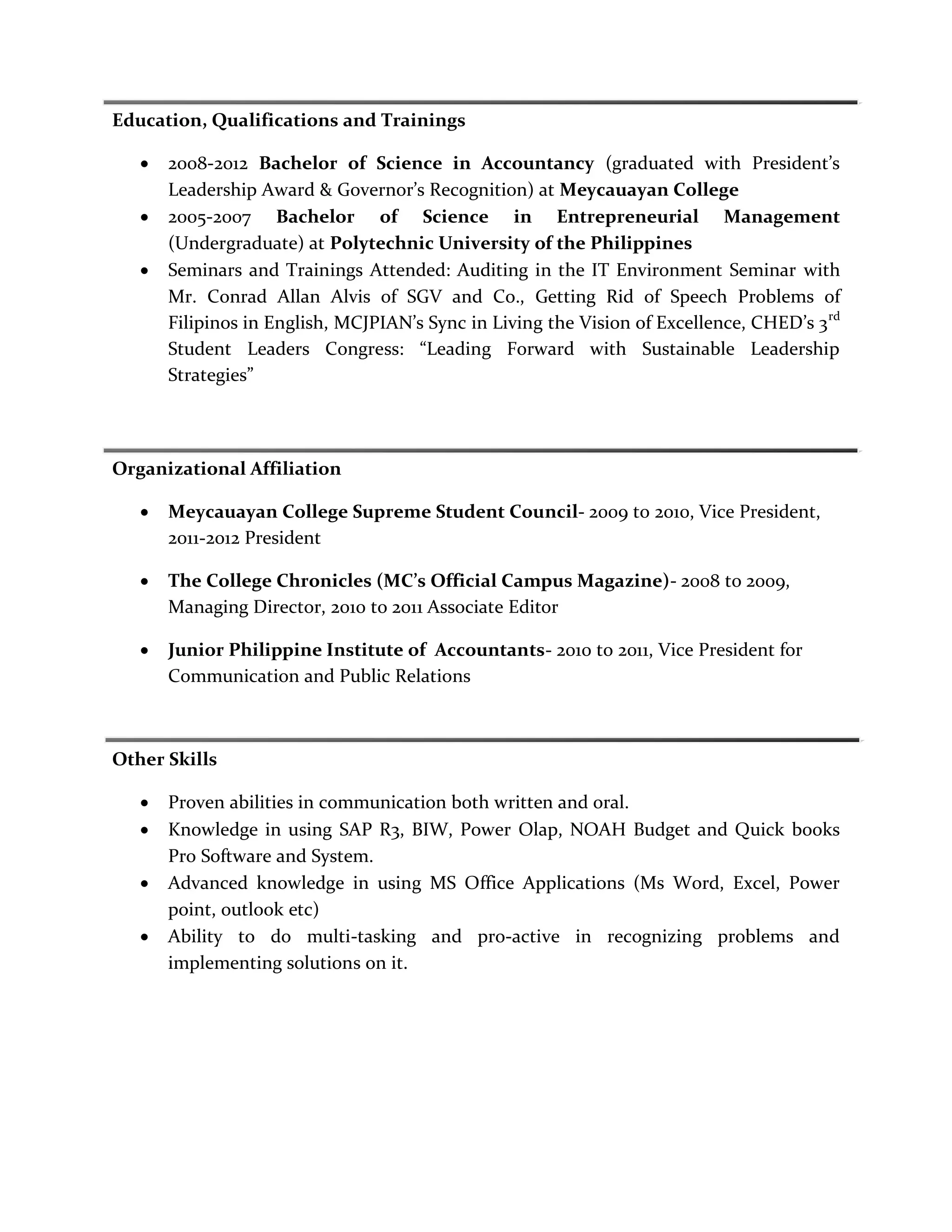Resume 2014 updated | PDF