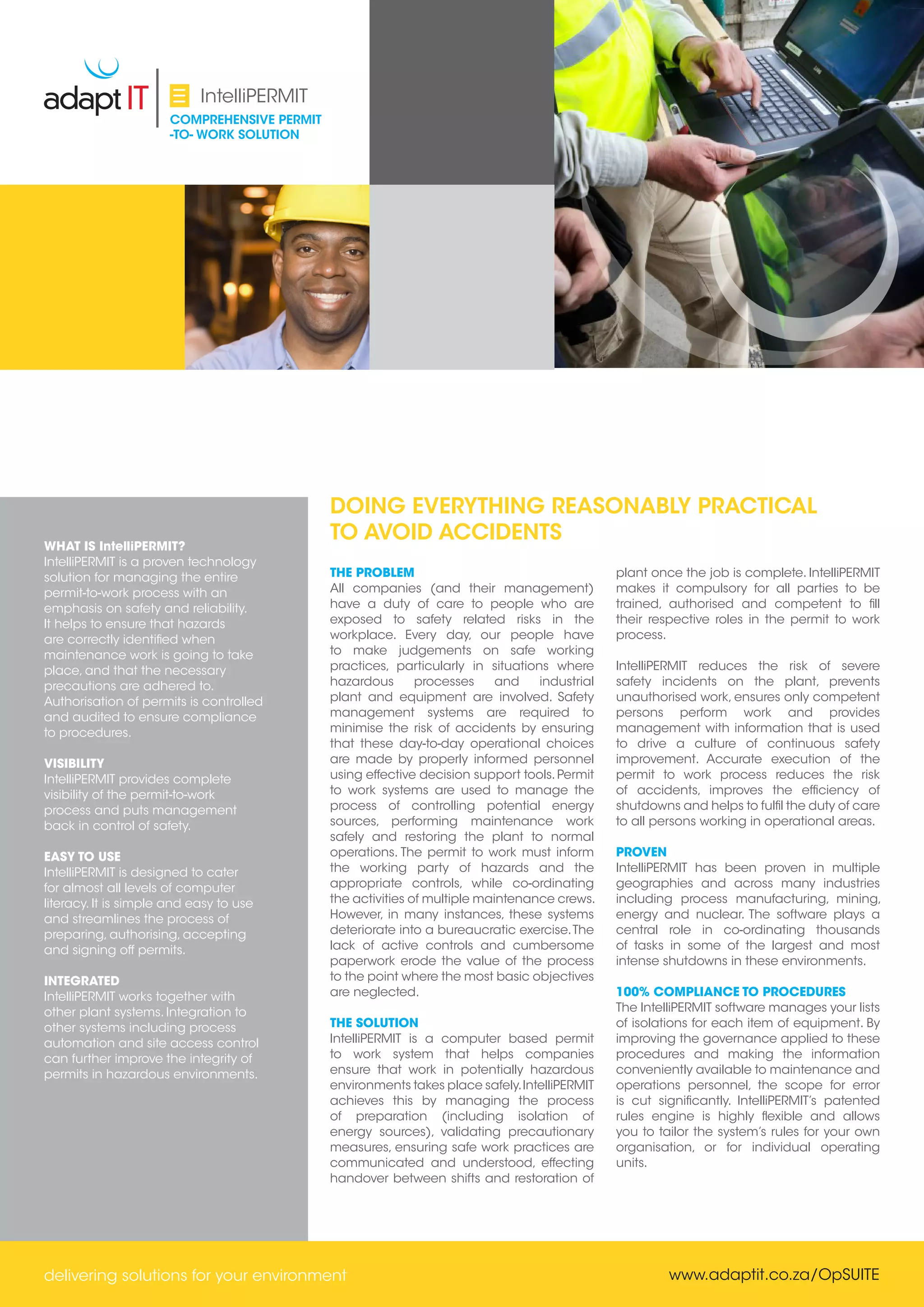 IntelliPERMIT Brochure | PDF