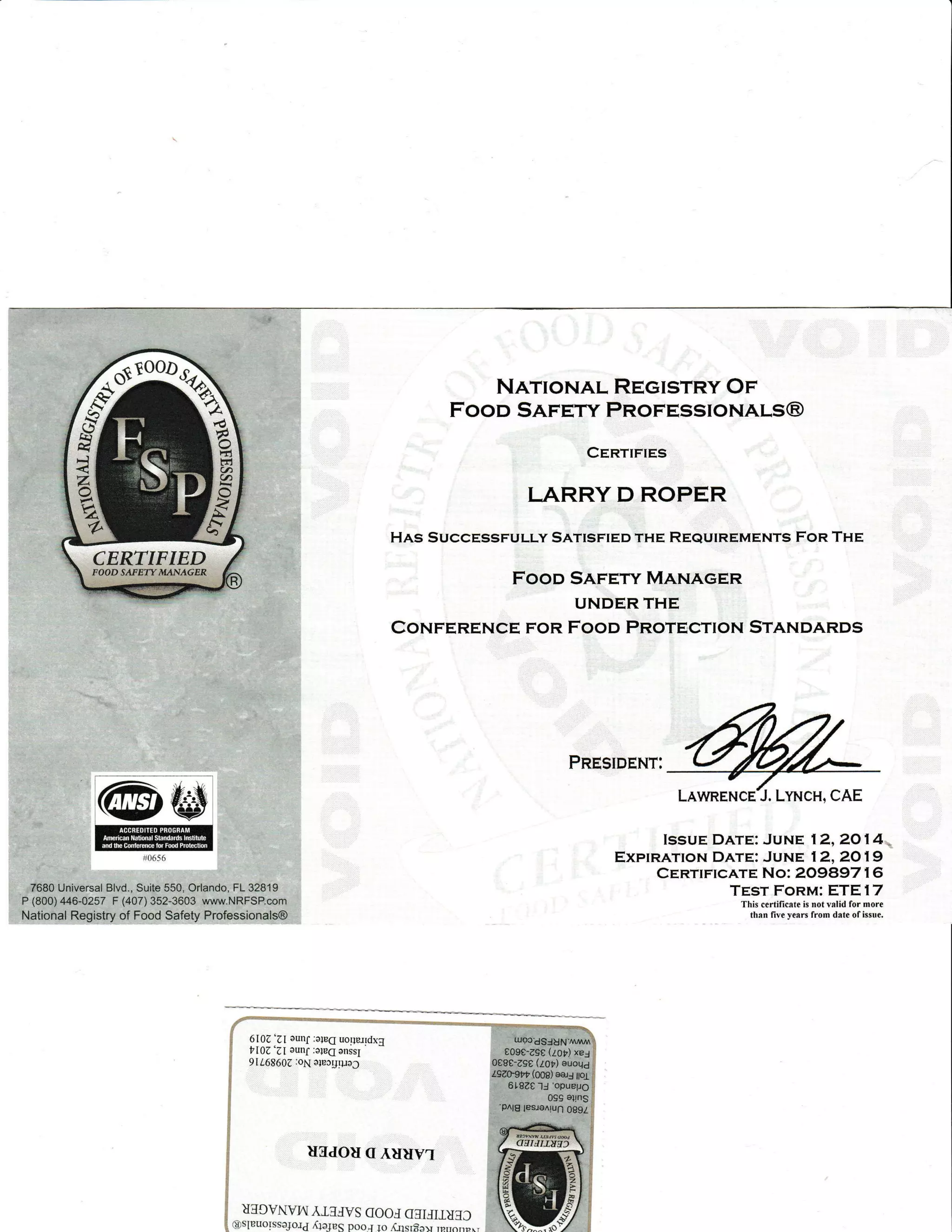 Food Safety License | PDF | Food & Drink