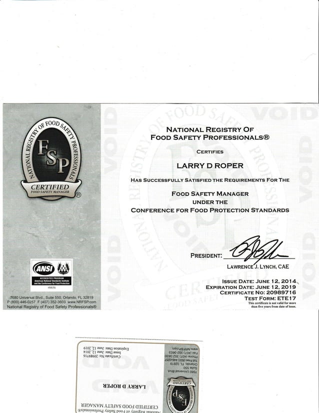 Food Safety License | PDF | Food & Drink