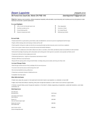 Dawn Resume 2017 | PDF