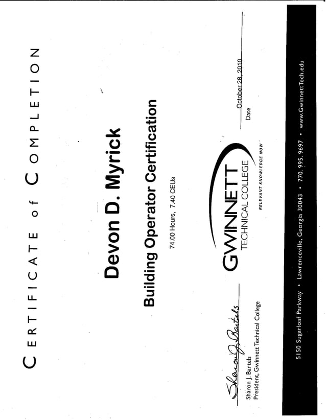 BOC Certification | PDF