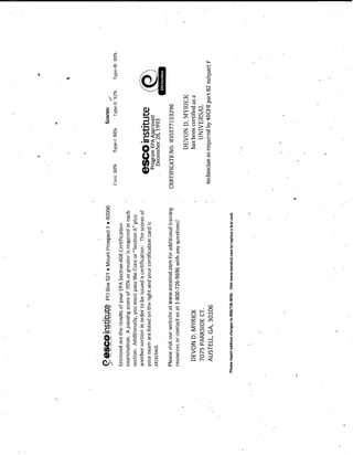 BOC Certification | PDF