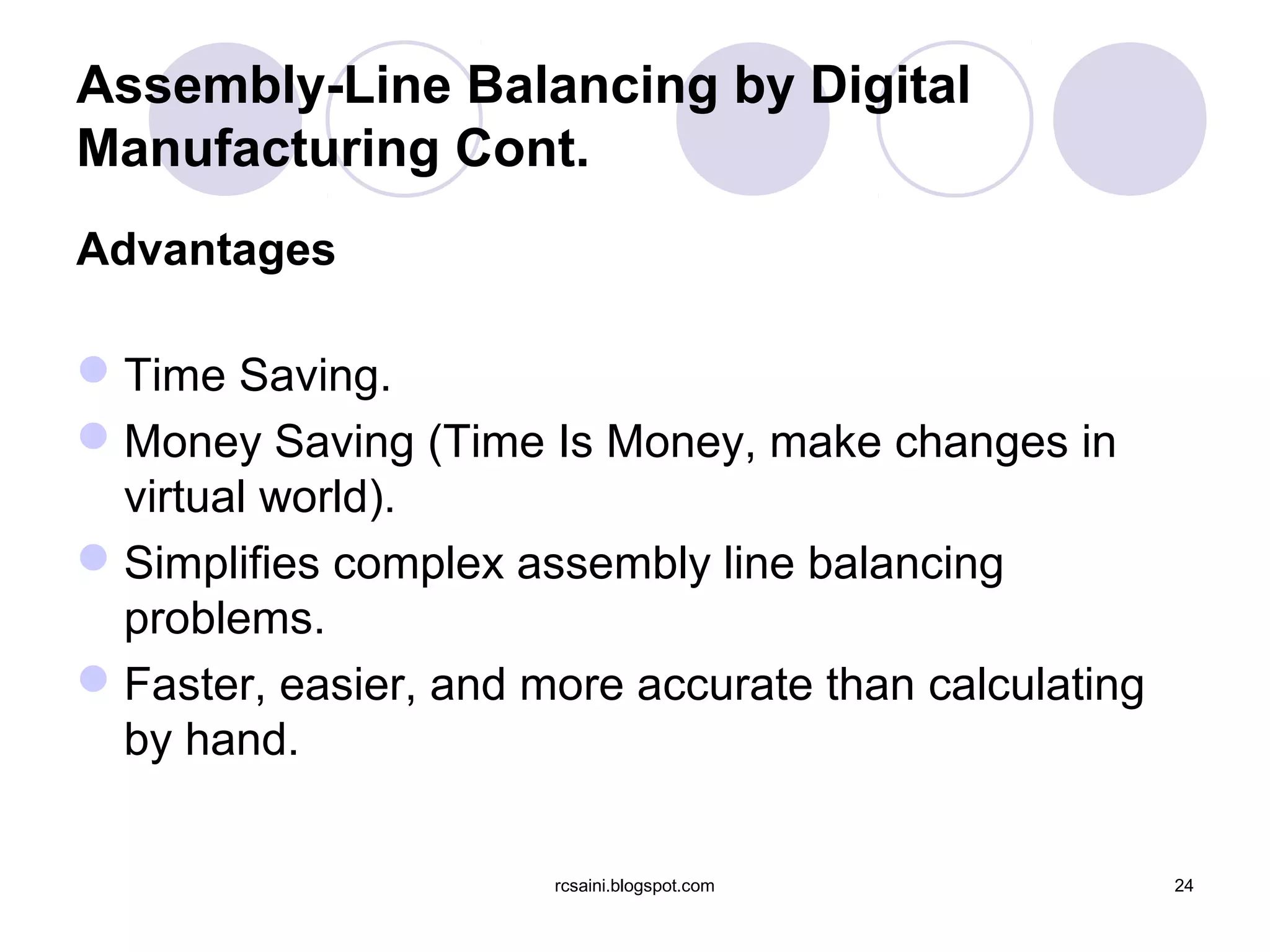79971255 assembly-line-balancing | PPT