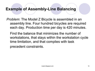 79971255 assembly-line-balancing | PPT
