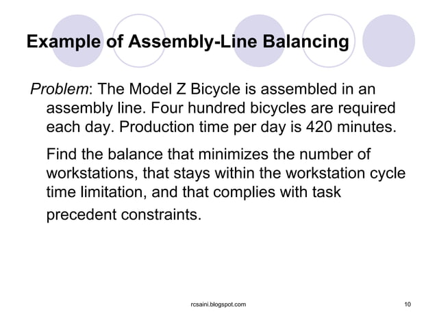 79971255 assembly-line-balancing | PPT | Motorcycles | Automotive