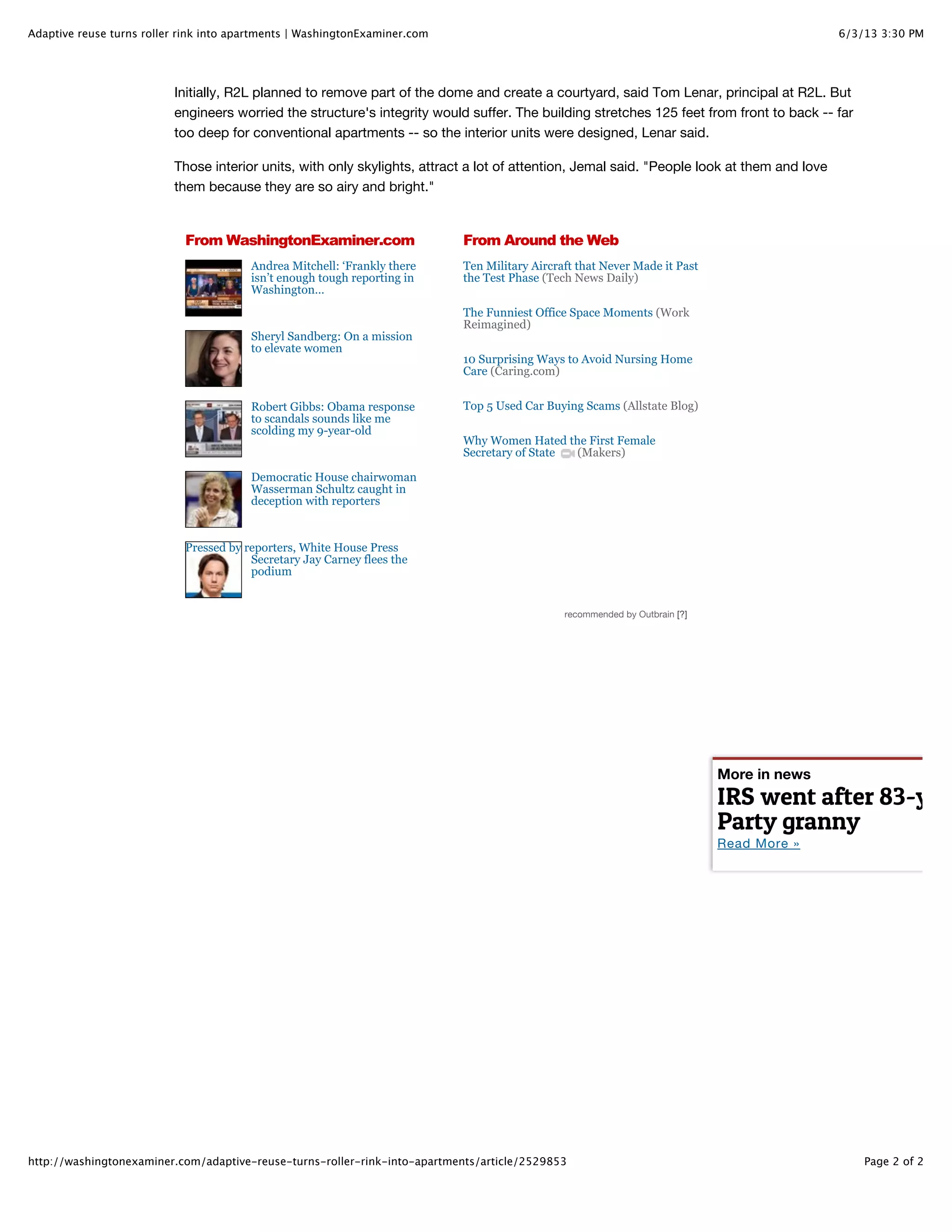 Adaptive reuse turns roller rink into apartments | WashingtonExaminer.com