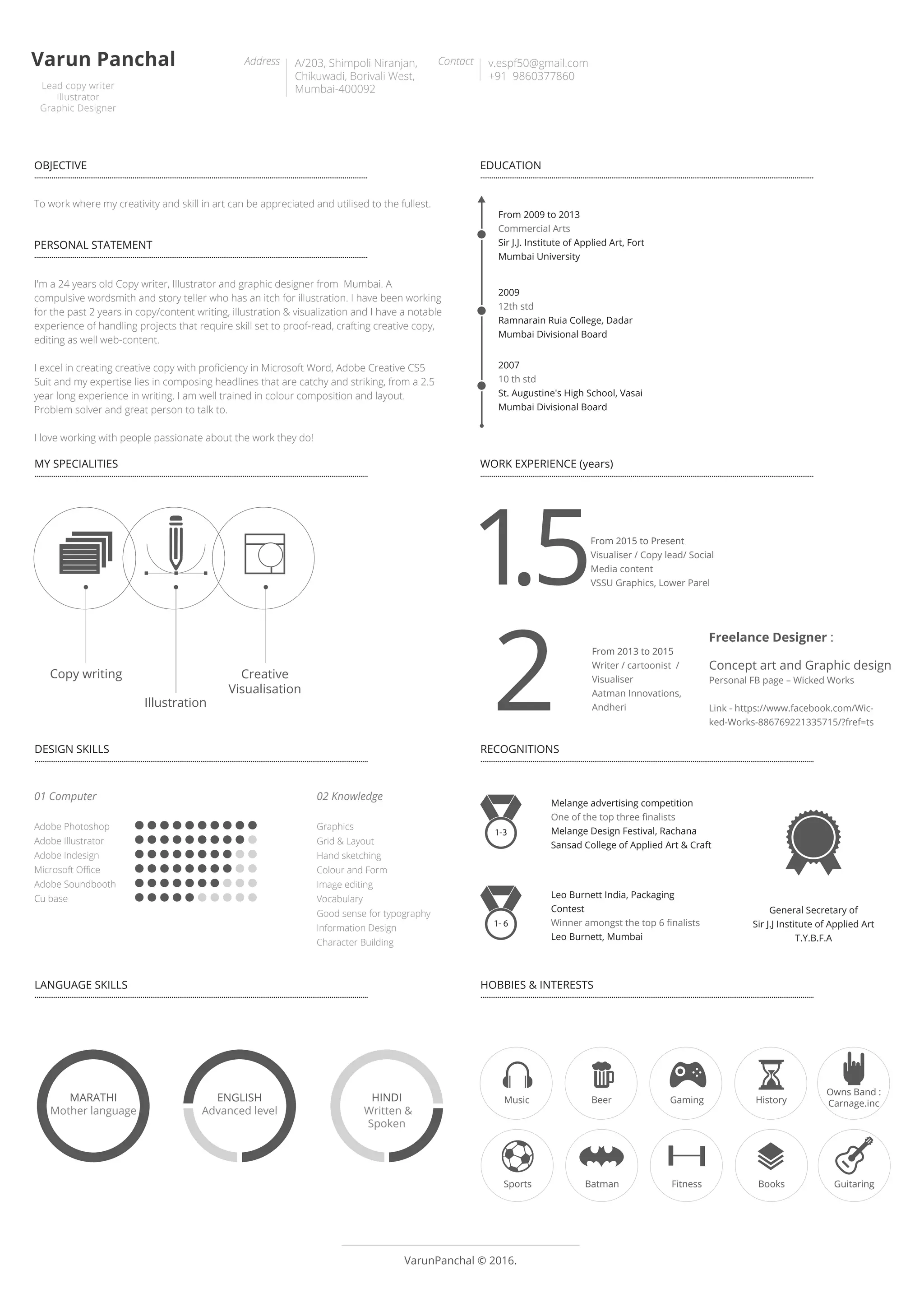 varun resume - copy editor | PDF