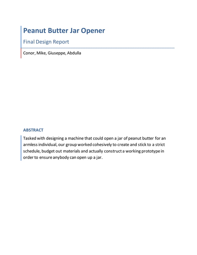 FinalDesignReport | PDF