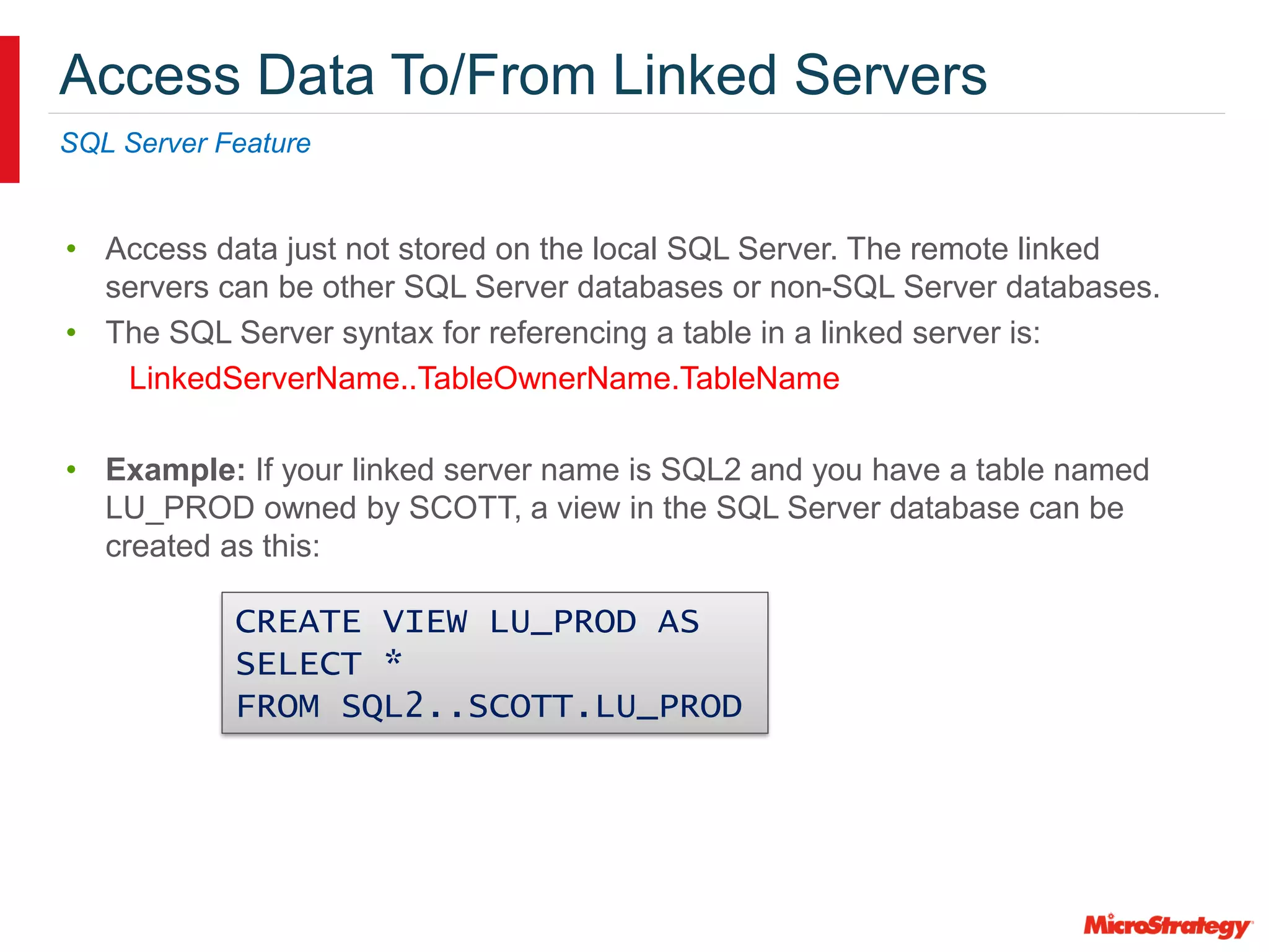 World2016_T5_S5_SQLServerFunctionalOverview | PPT