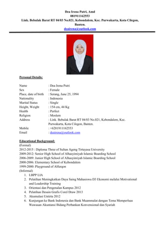 Curriculum Vitae | PDF