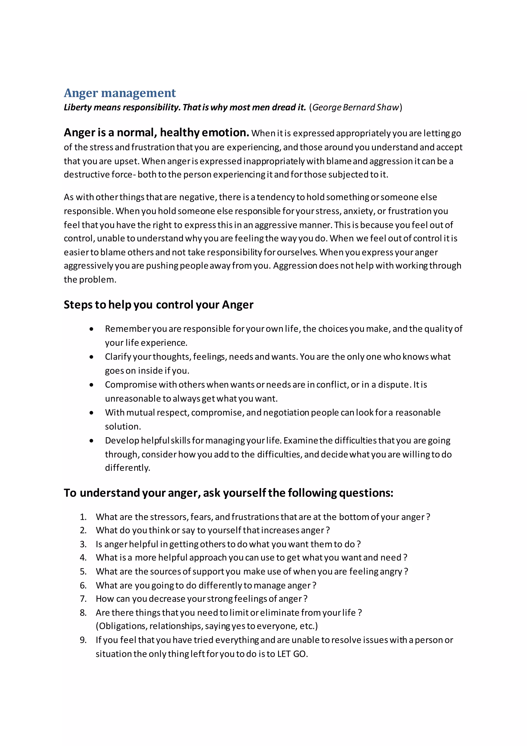 7- Anger management | PDF