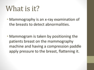 Mammography | PPT
